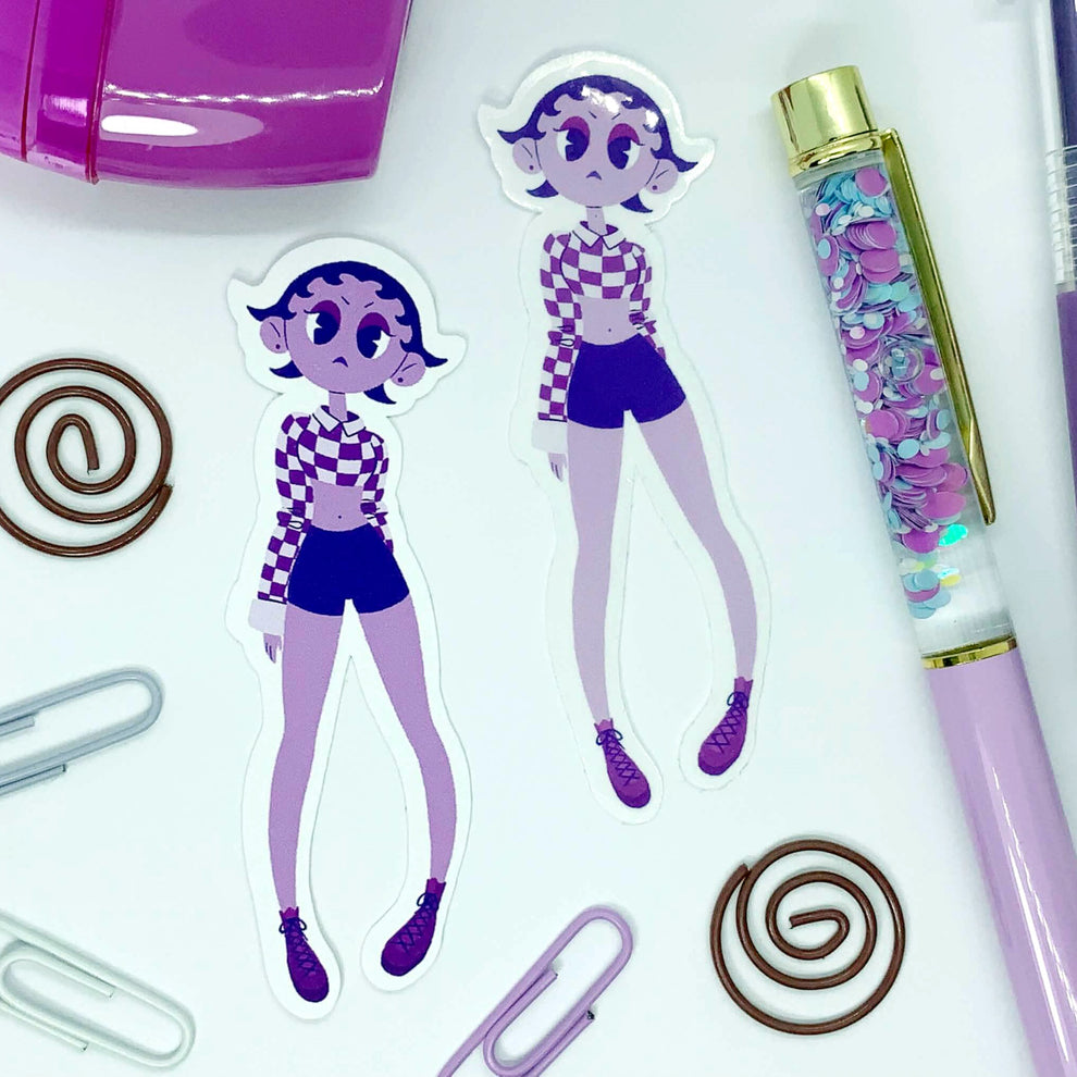 Purple Jo Sticker | Rho Art | Cute Stickers | Rho Art Shop