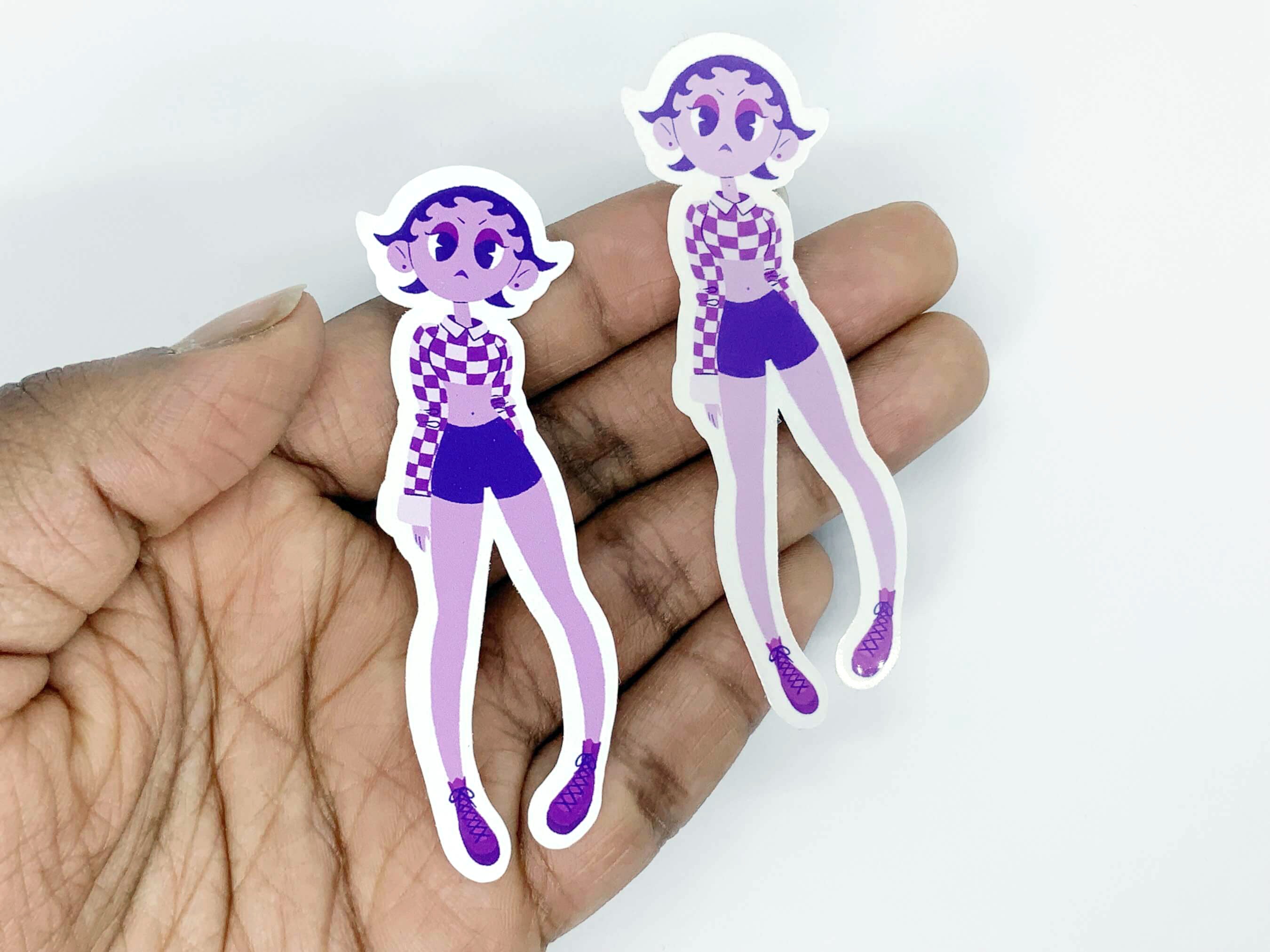 Purple Jo Sticker | Rho Art | Cute Stickers | Rho Art Shop