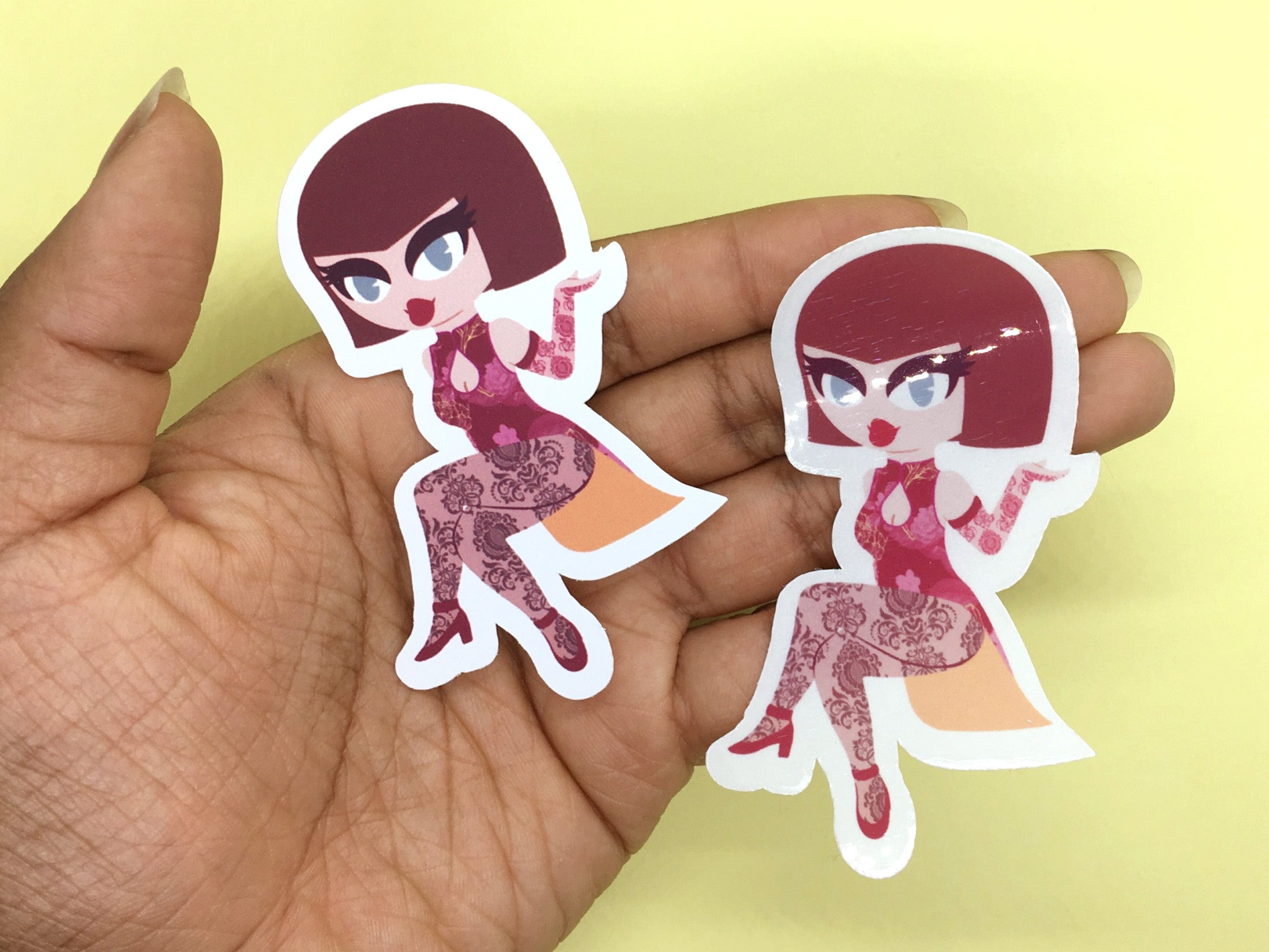 Anna (Tekken) Sticker | Rho Art | Cute Stickers | Rho Art Shop