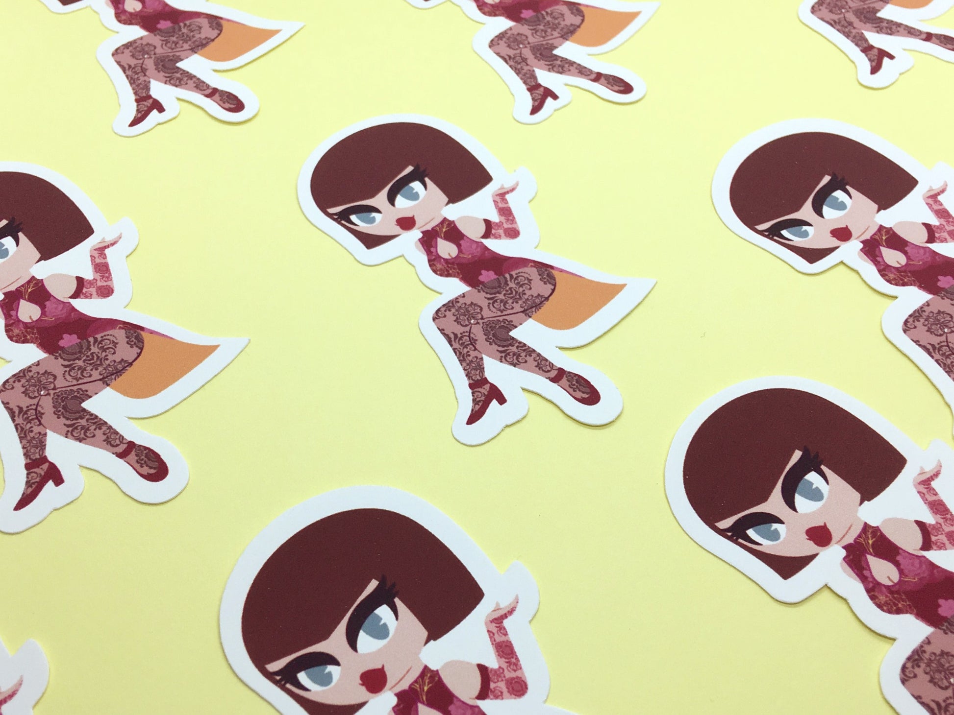 Anna (Tekken) Sticker | Rho Art | Cute Stickers | Rho Art Shop